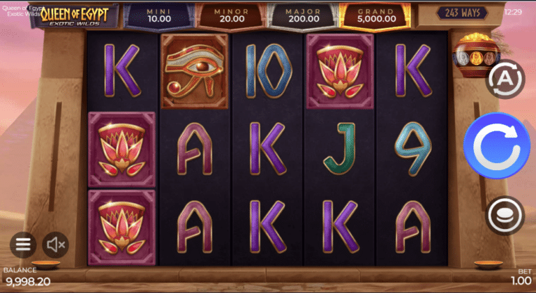 Queen Of Egypt Exotic Wilds Slot: Free Play Demo & Review